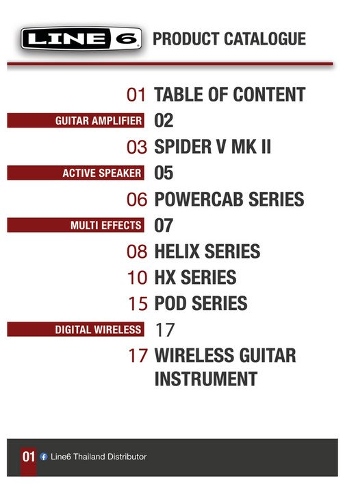 Siam Music Yamaha Co.,Ltd. - Line 6 Catalogue - Page 2-3